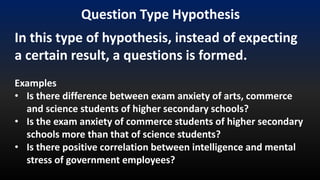 Hypothesis in educational research | PDF