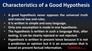 Hypothesis in educational research | PDF | Science