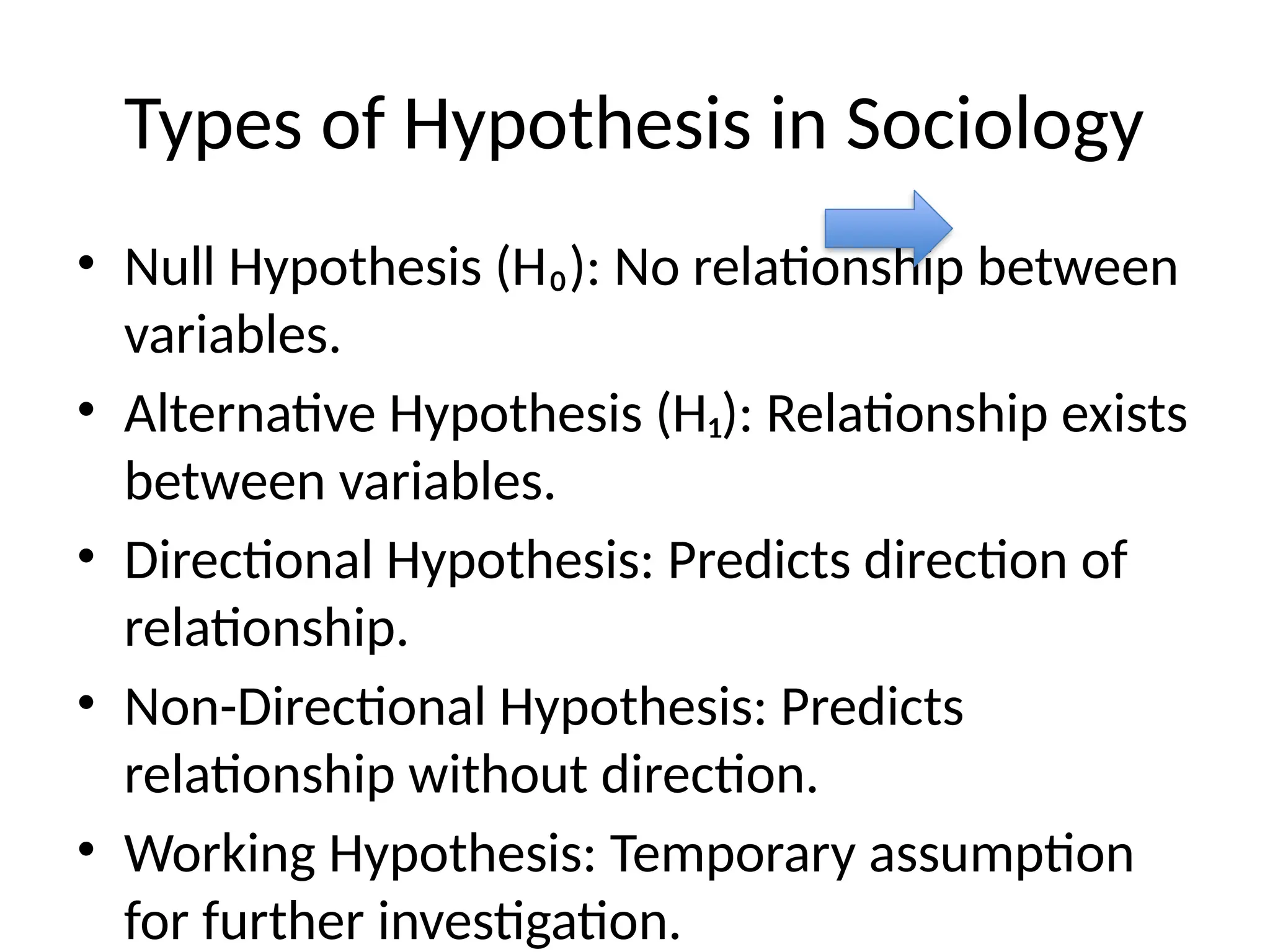 Hypothesis- :Concept types and Examples. | PPTX