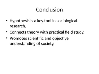 Hypothesis- :Concept types and Examples. | PPTX