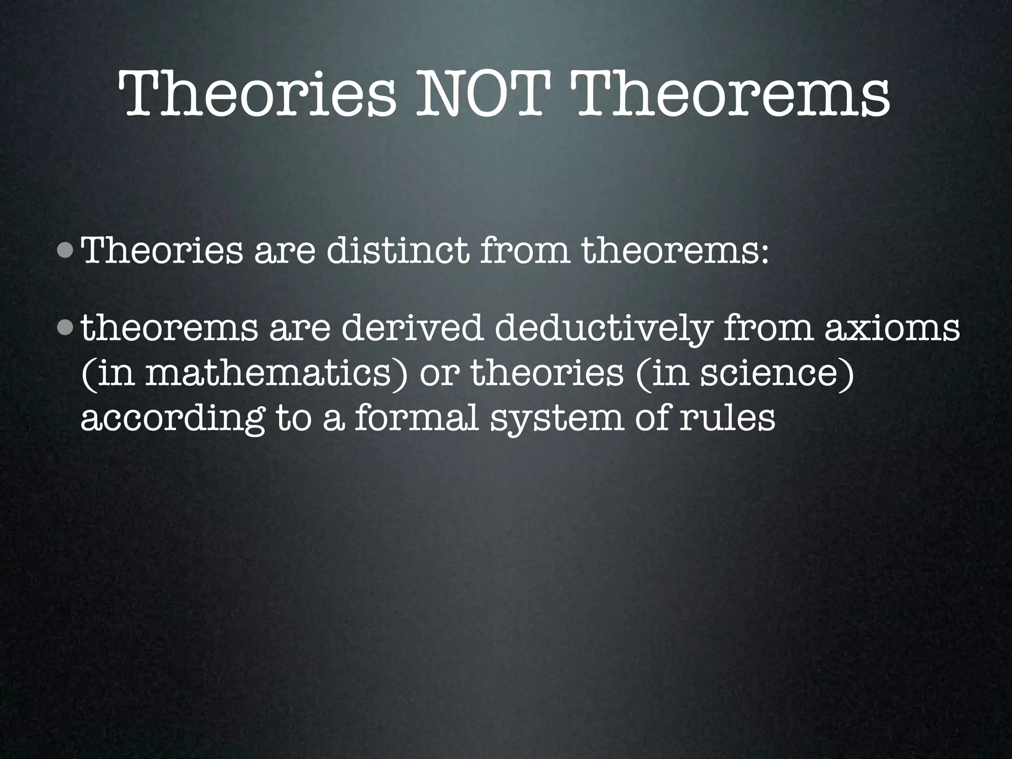 Hypothesis laws theories | KEY