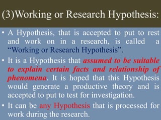 Hypothesis power point presentation | PPT