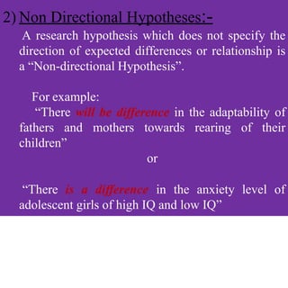 Hypothesis PPT FOR RESEARCH | PPTX