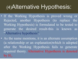 Hypothesis PPT FOR RESEARCH | PPTX