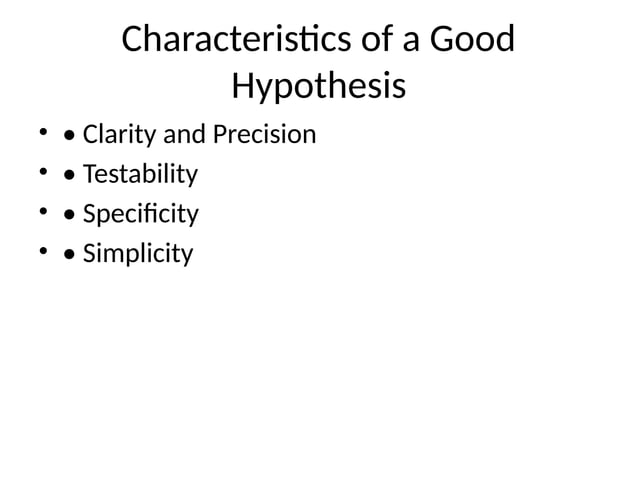 Hypothesis Presentation Pptx Updated Ppt Ppt