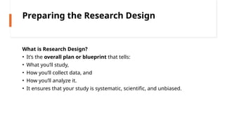 Hypothesis, Research Design, and Sample Design.pptx