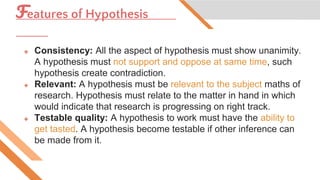 Hypothesis & sampling | PPTX