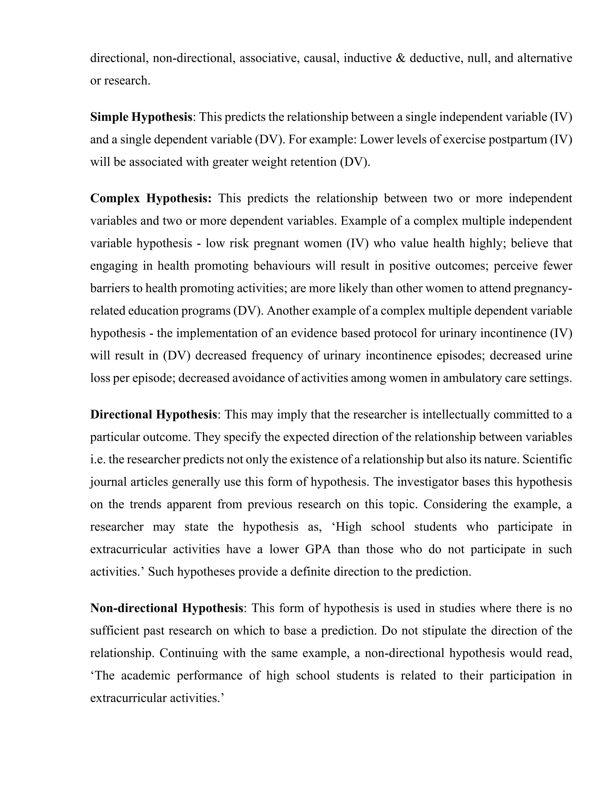 Hypothesis & sampling | PDF