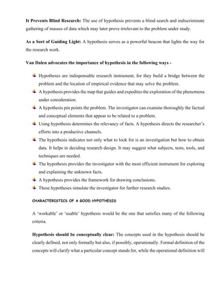 Hypothesis & sampling | PDF