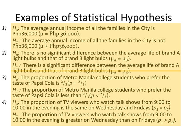 Hypothesis testing | PPTX