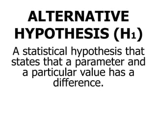 Hypothesis testing | PPTX