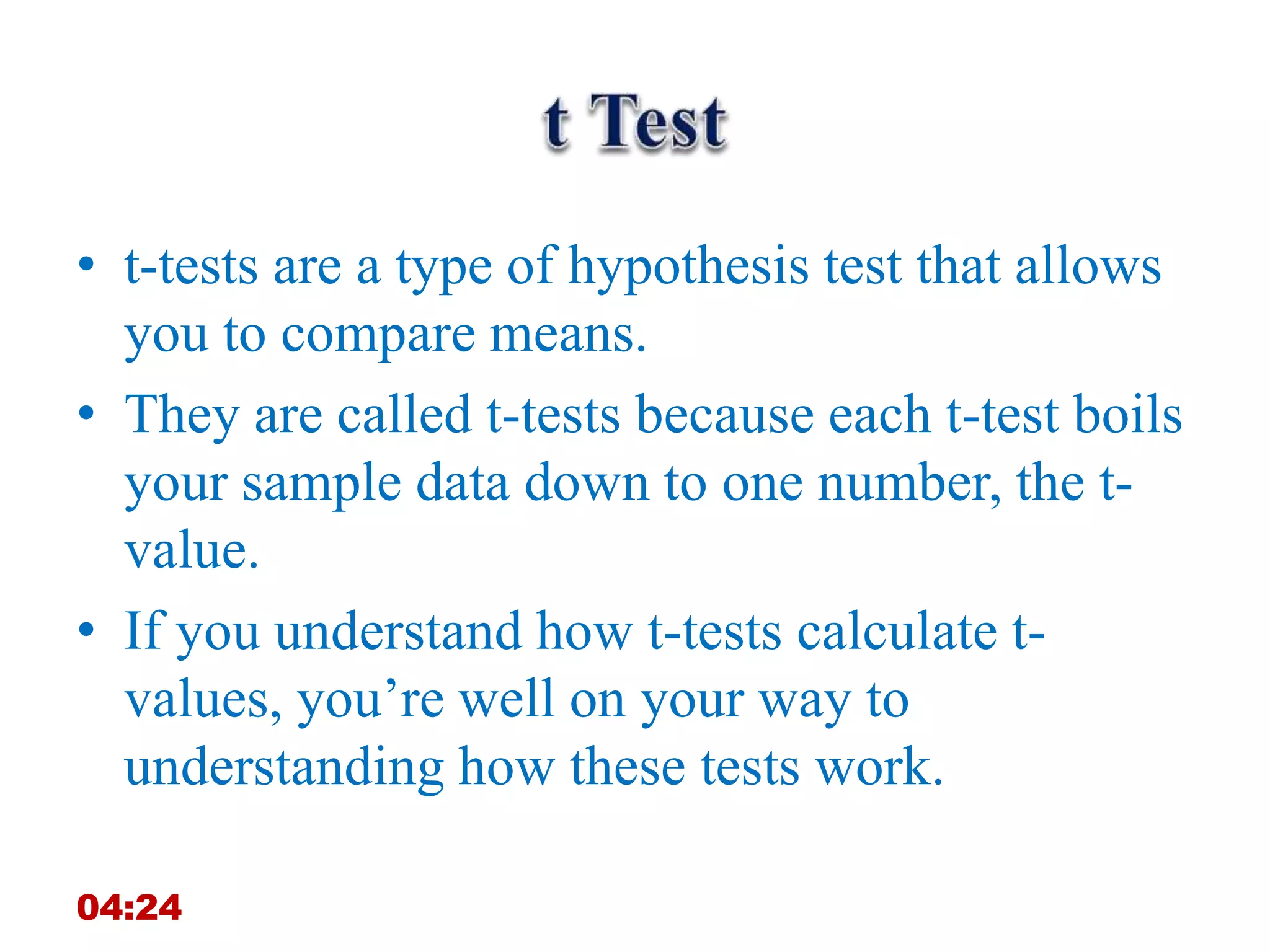Hypothesis testing , T test , chi square test, z test | PPTX