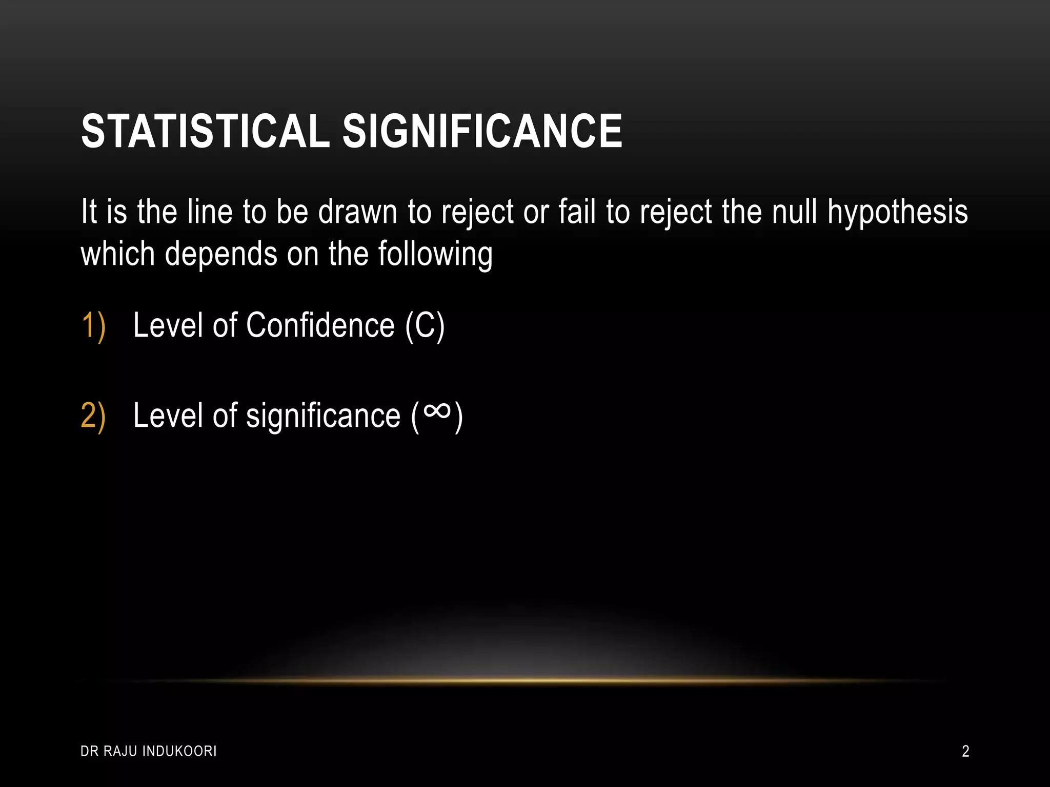 Hypothesis testing | PPTX