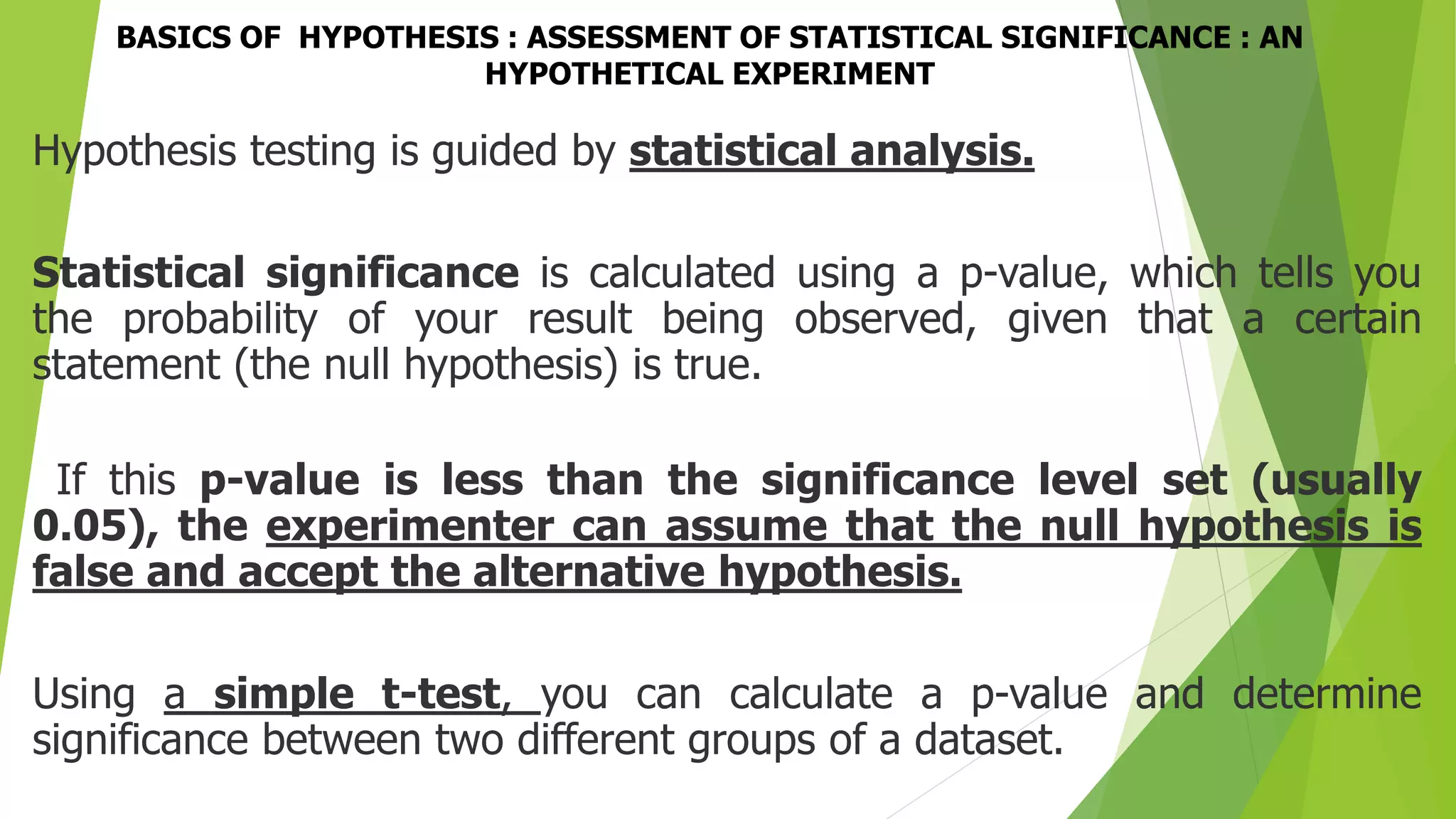 Hypothesis testing | PPT