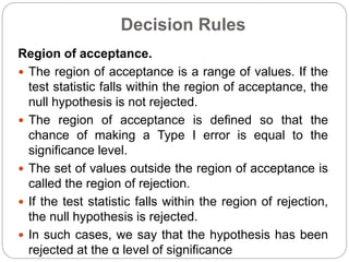 Hypothesis Testing.pptx ( T- test, F- test, U- test , Anova) | PPTX