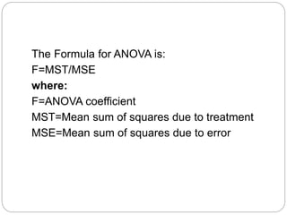 Hypothesis Testing.pptx ( T- test, F- test, U- test , Anova) | PPTX ...