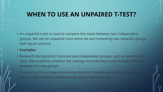 Hypothesis testing basics in the field of statistics | PPTX