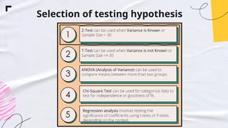 Hypothesis Testing Comple with example Engineering | PPT