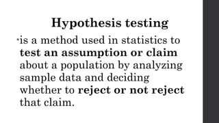 HYPOTHESIS TESTING..................pptx