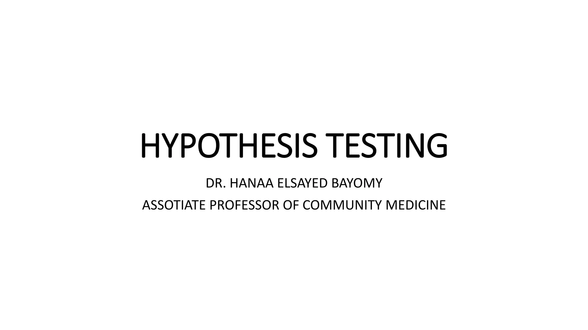 Hypothesis testing1 | PPTX | Physics | Science