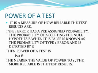 Hypothesis testing (1) | PPTX