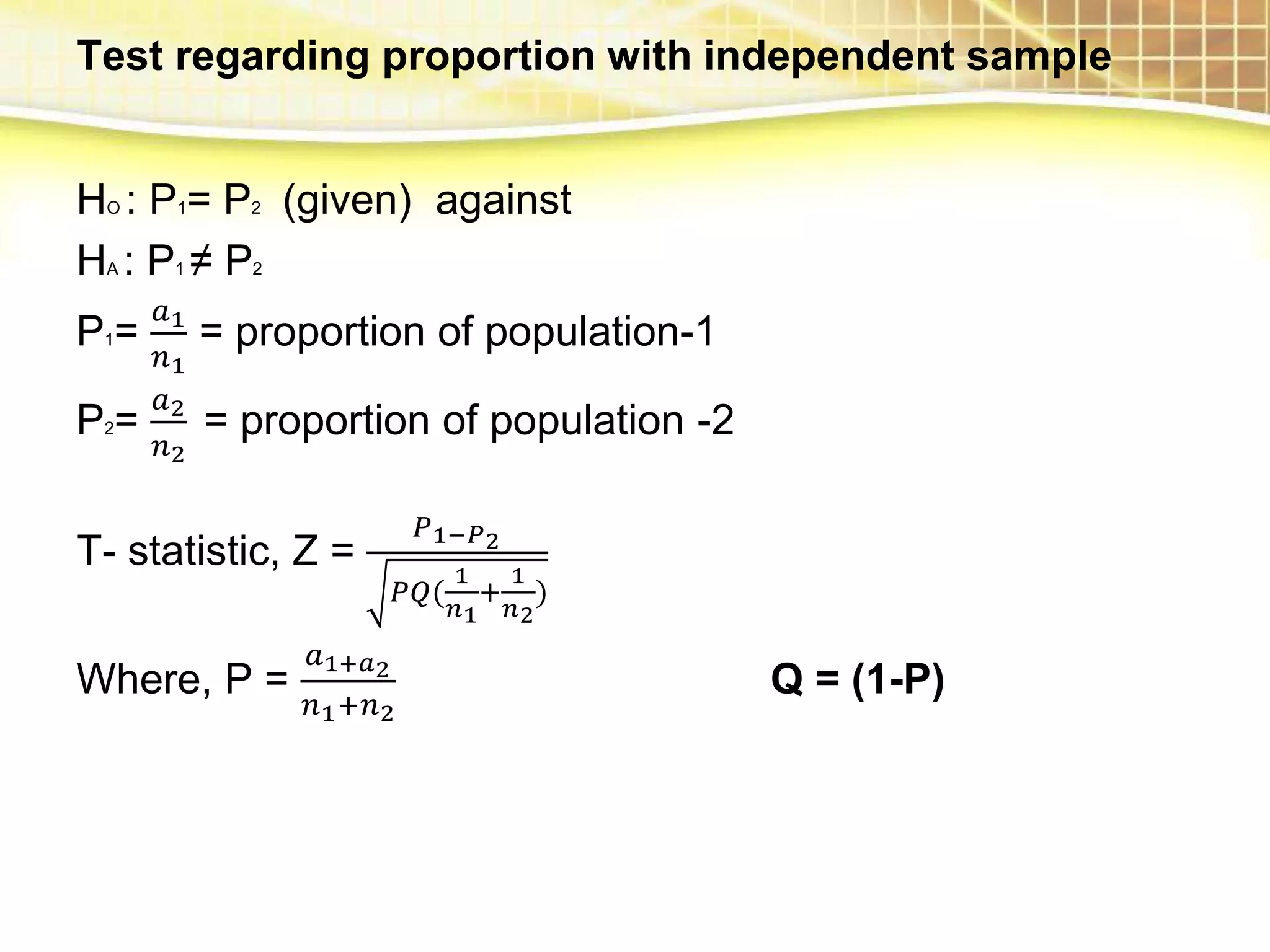 Hypothesis testing 47 | PPTX