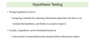 Hypothesis Testing and Experimental design.pptx