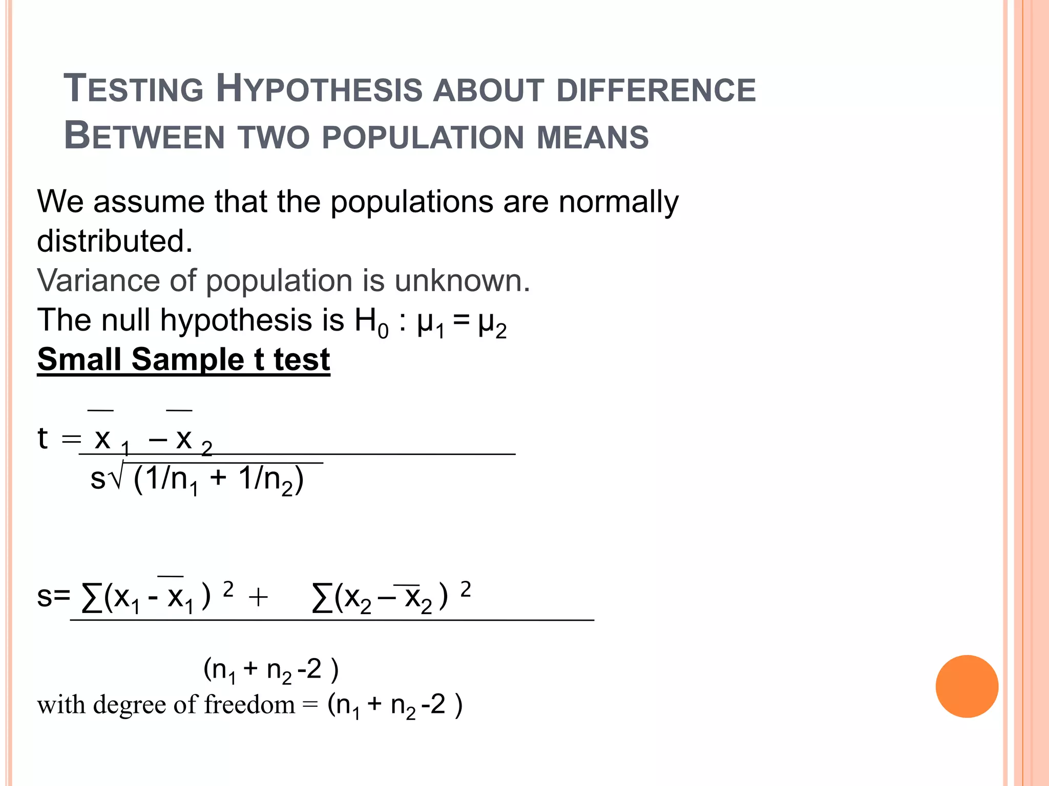 Hypothesis testing examples on z test | PPTX