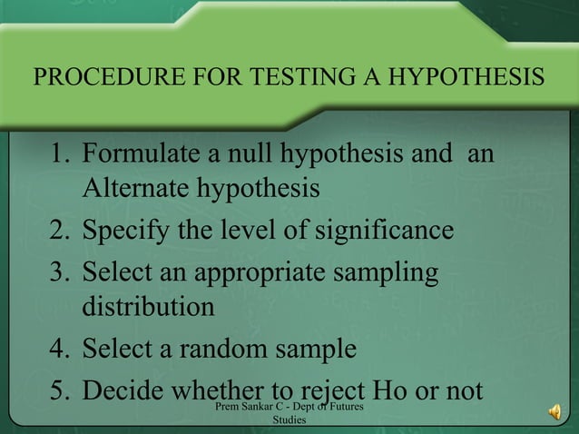 Hypothesis Testing for Beginners | PPT