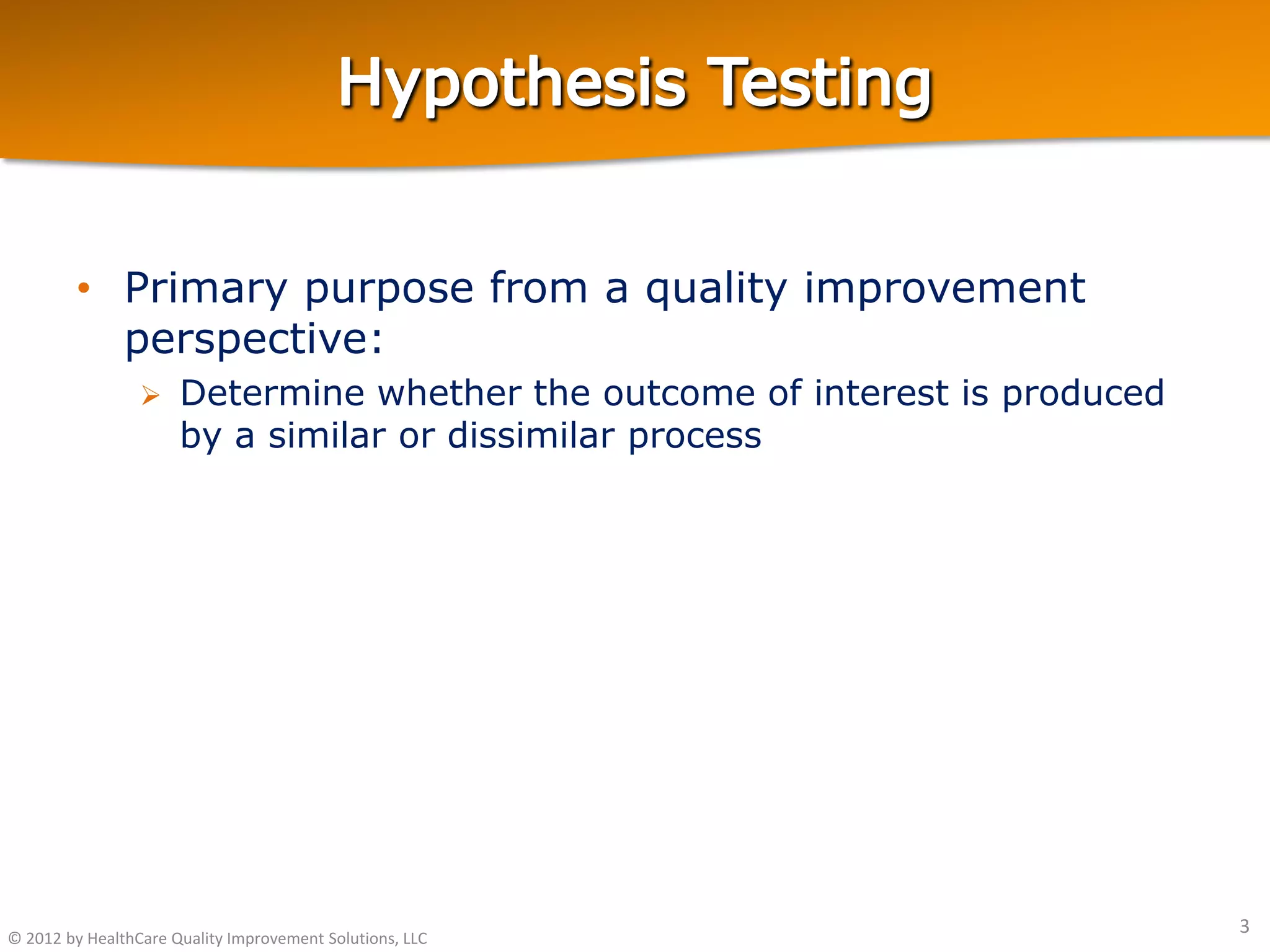 Hypothesis Testing Fundamentals Ppt
