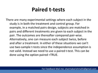 Hypothesis testing in R | PPT | Science