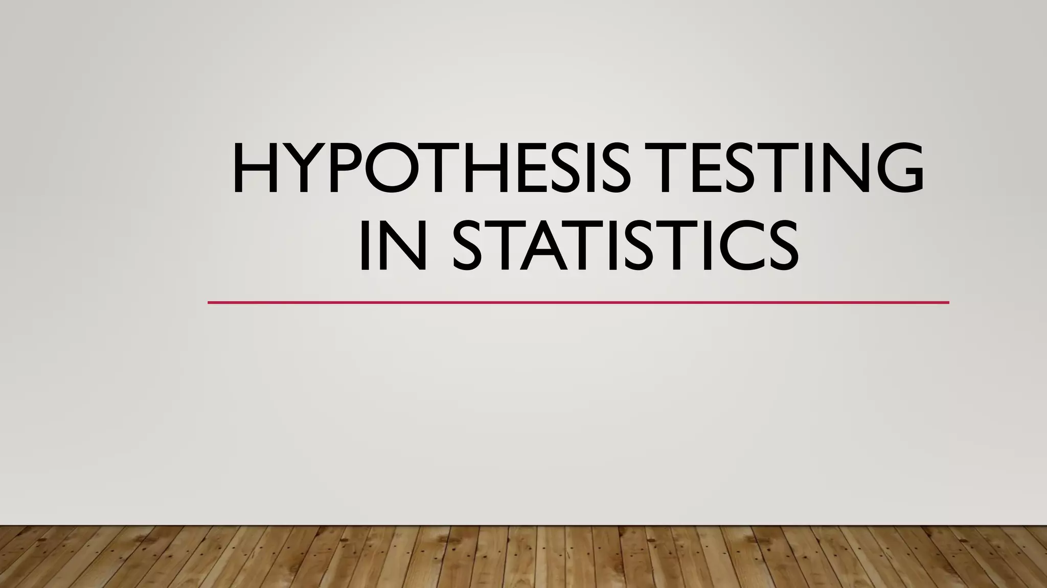 Hypothesis testing in statistics | PDF