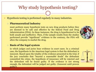 Hypothesis Testing Lesson 1 | PPTX