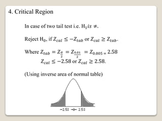 Hypothesis testing part ii for single mean | PPTX