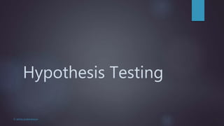Hypothesis testing Part1 | PPT