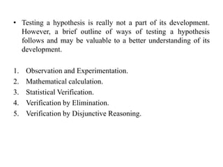 Hypothesis, theory and scientific laws. | PPTX