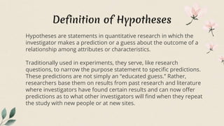 Hypothesis Definition
