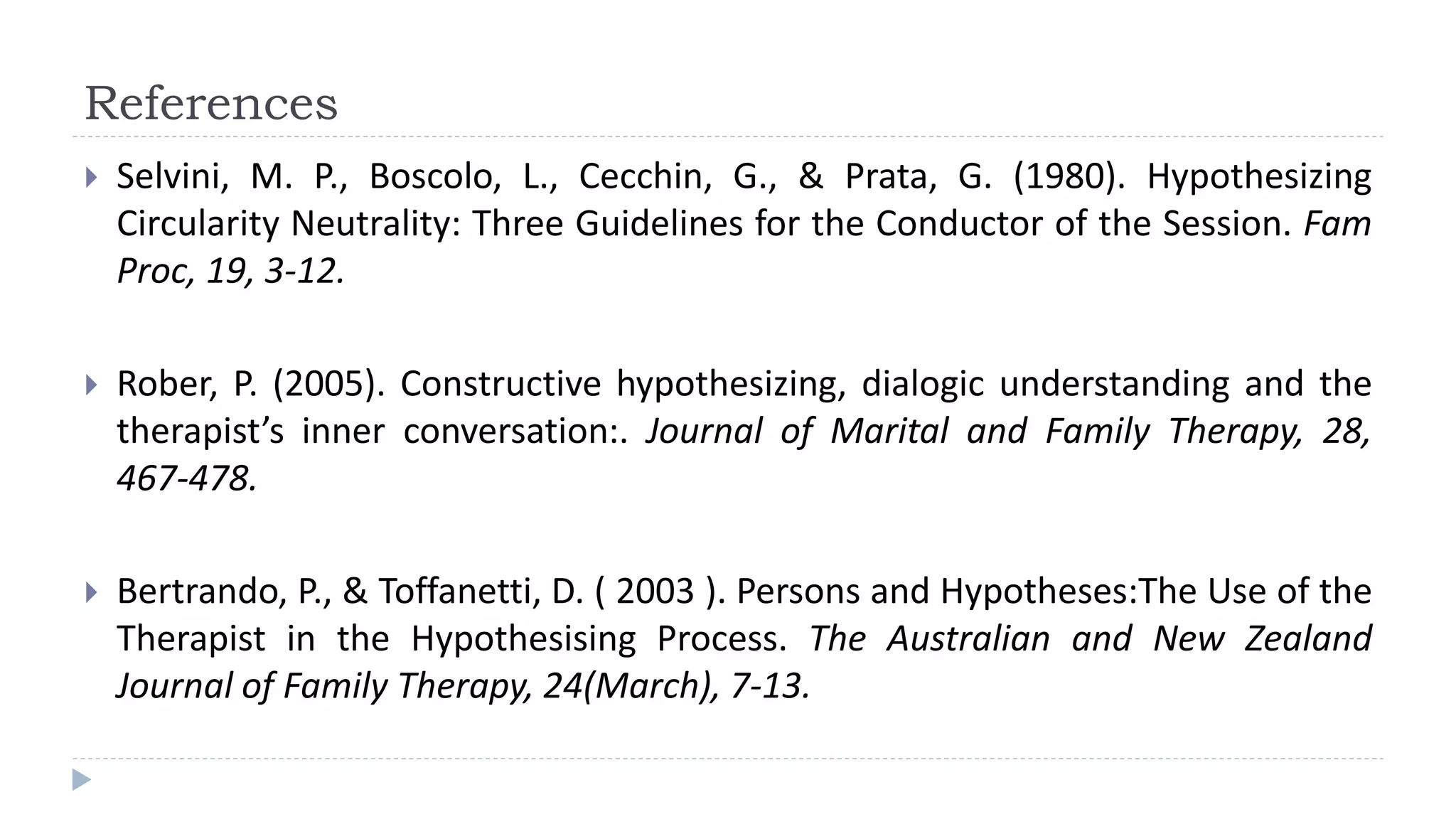 Hypothesization in Family Therapy | PPTX