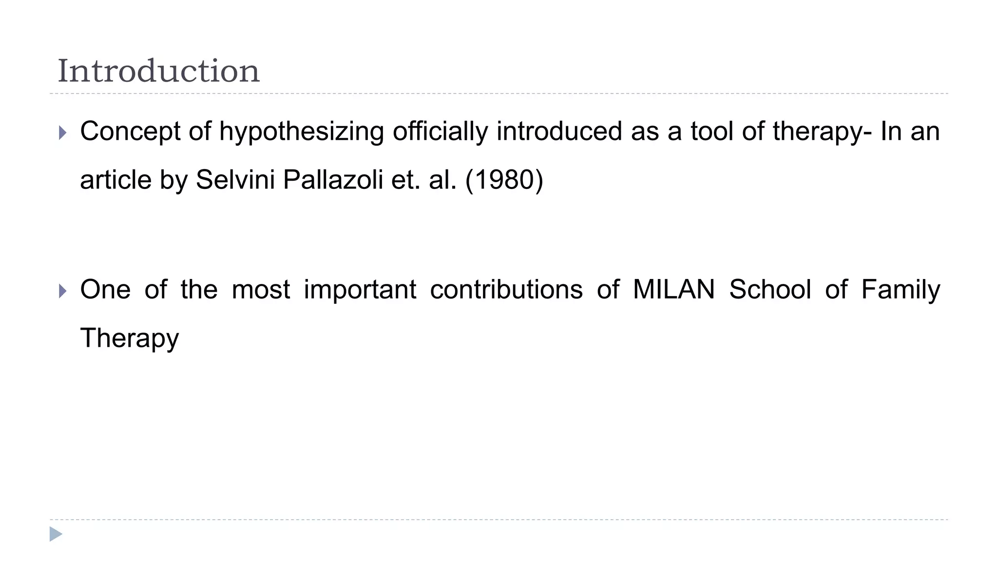 Hypothesization in Family Therapy | PPTX