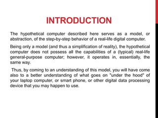 Hypothetical machine and instruction flow scenarios | PPTX