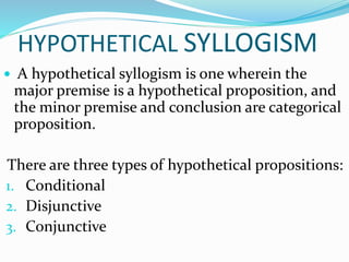 Hypothetical Syllogism | PPT | Free Download