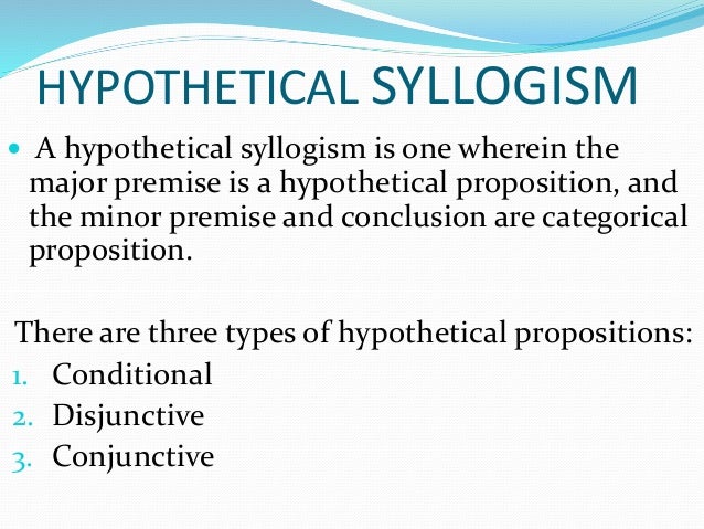 Hypothetical Syllogism