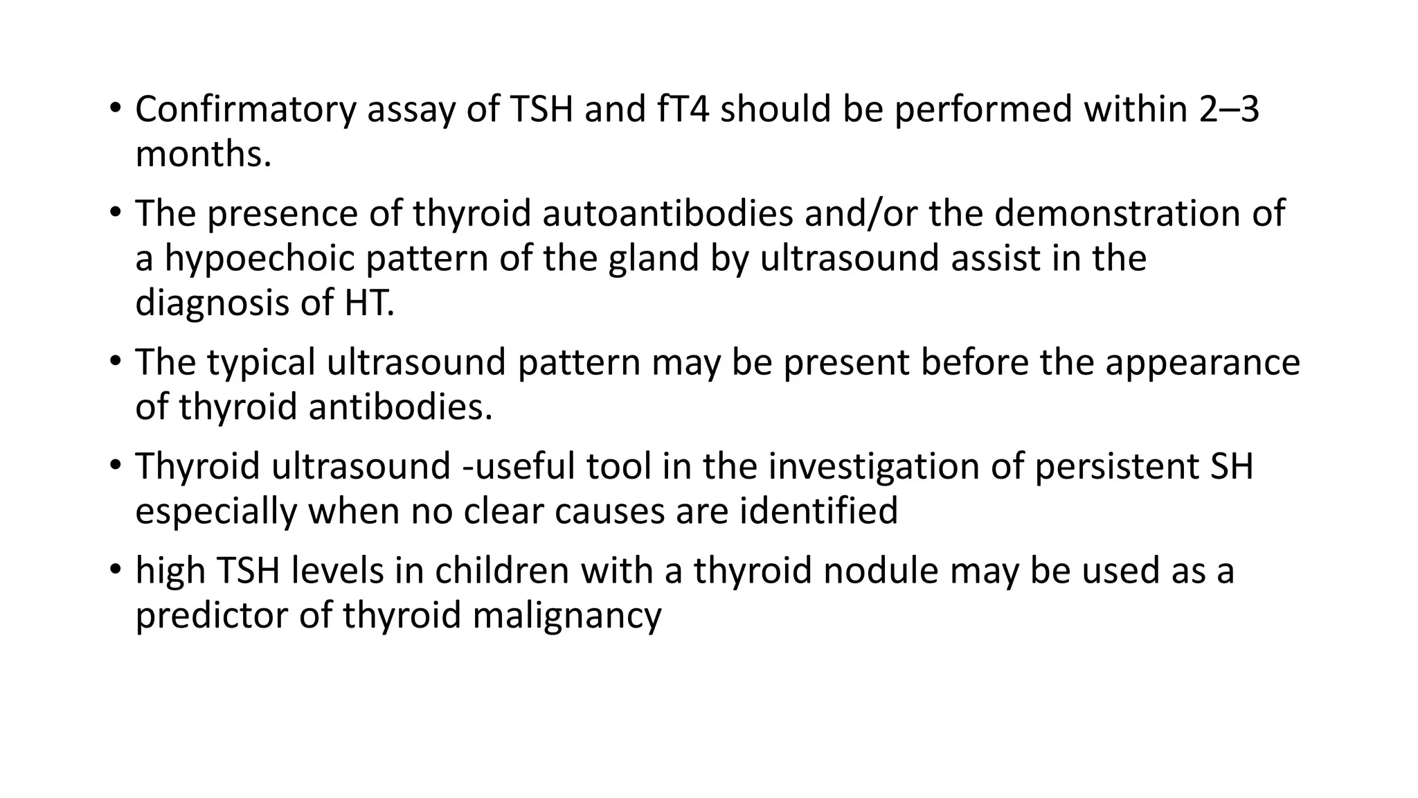 subclincal hypothyrodism in children | PPTX