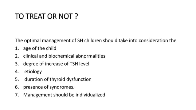 subclincal hypothyrodism in children | PPT