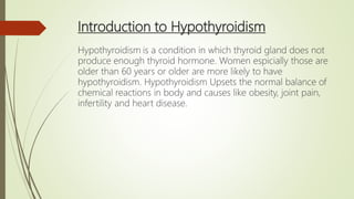 Hypothyrodism | PPTX
