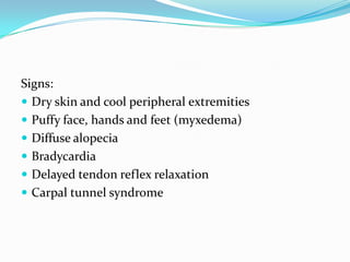 Hypothyroidism | PPTX