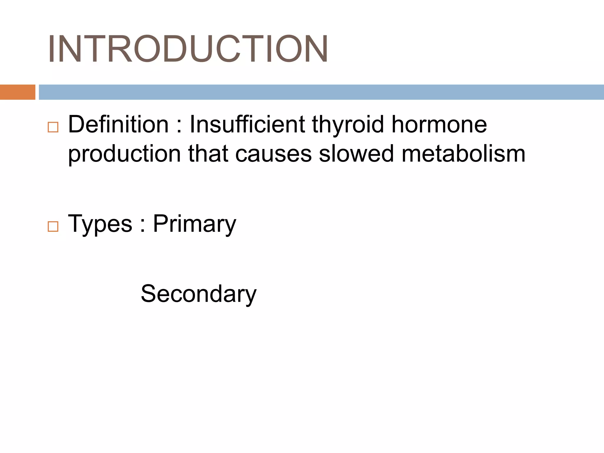 Hypothyroidism | PPTX