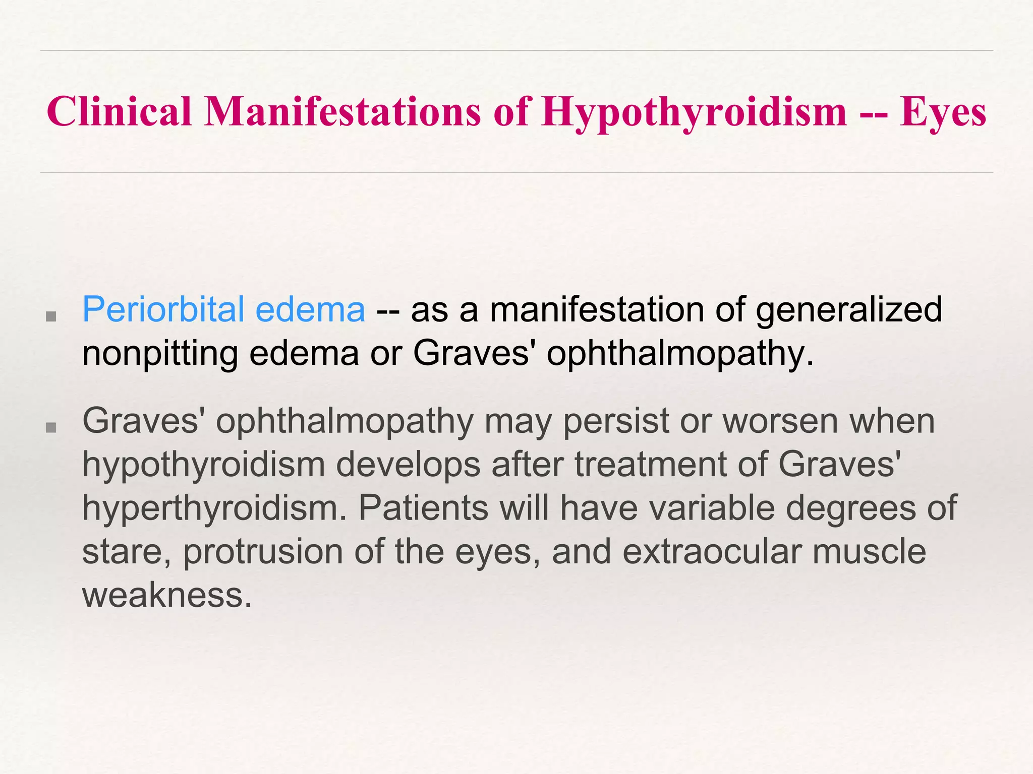 Hypothyroidism | PPTX