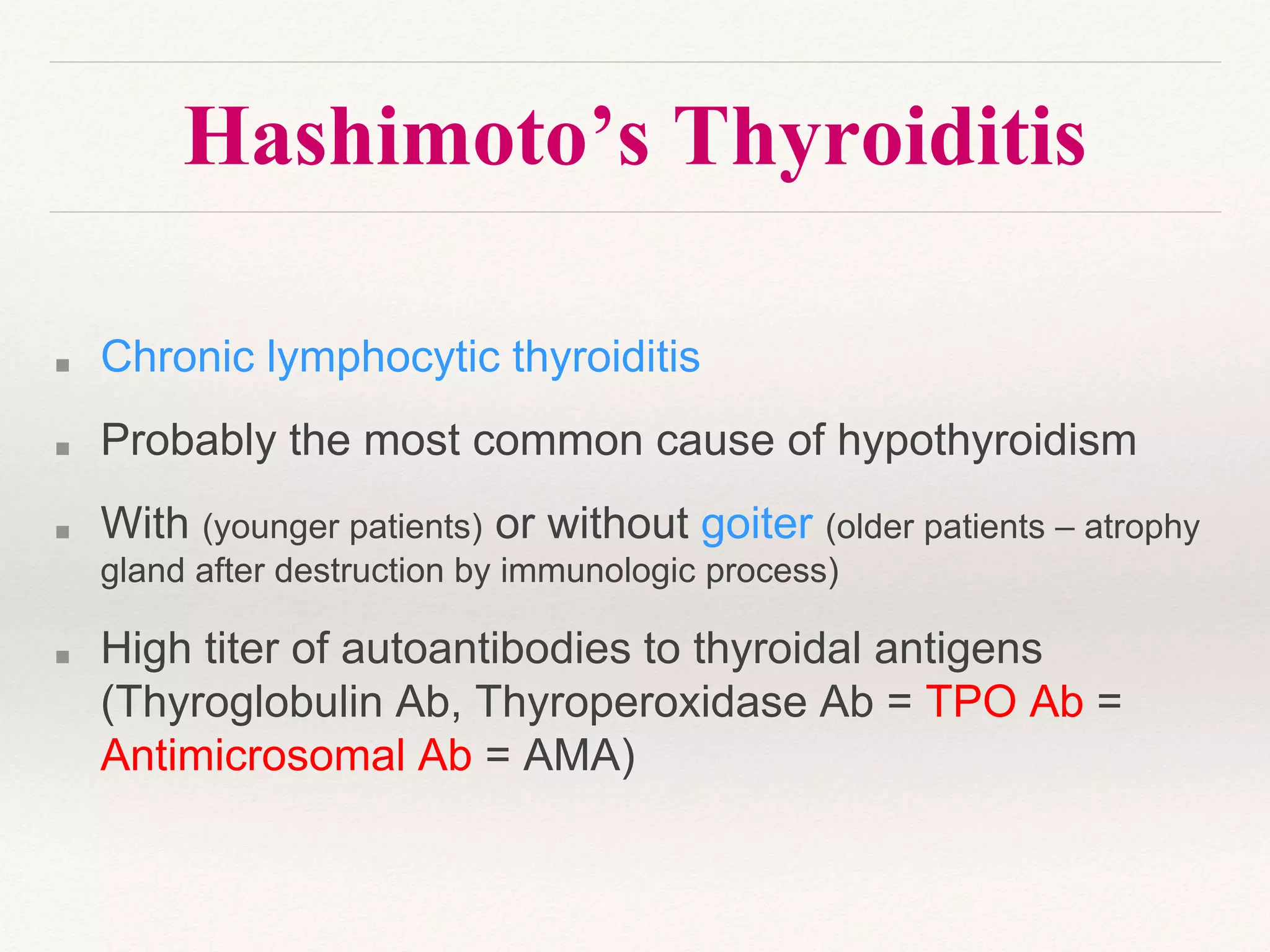 Hypothyroidism | PPTX