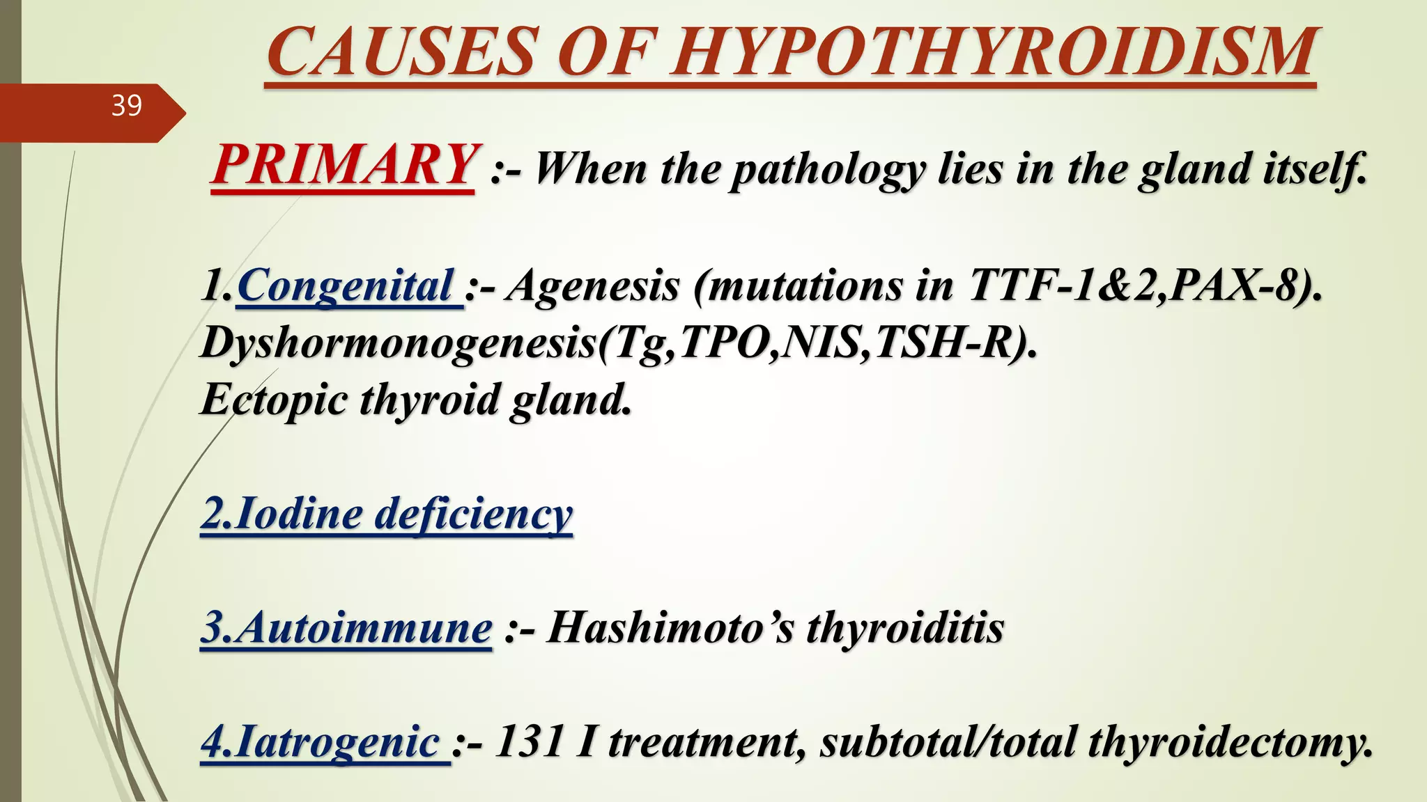 Thyroid and its pathology (Hypothyroidism). | PPTX | Thyroid Disorders | Endocrine and Metabolic ...
